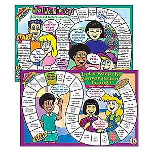 Super Duper Publications | Say and Do Positive Pragmatic® Social Skills Laminated Games | Educational Learning Resource for Children