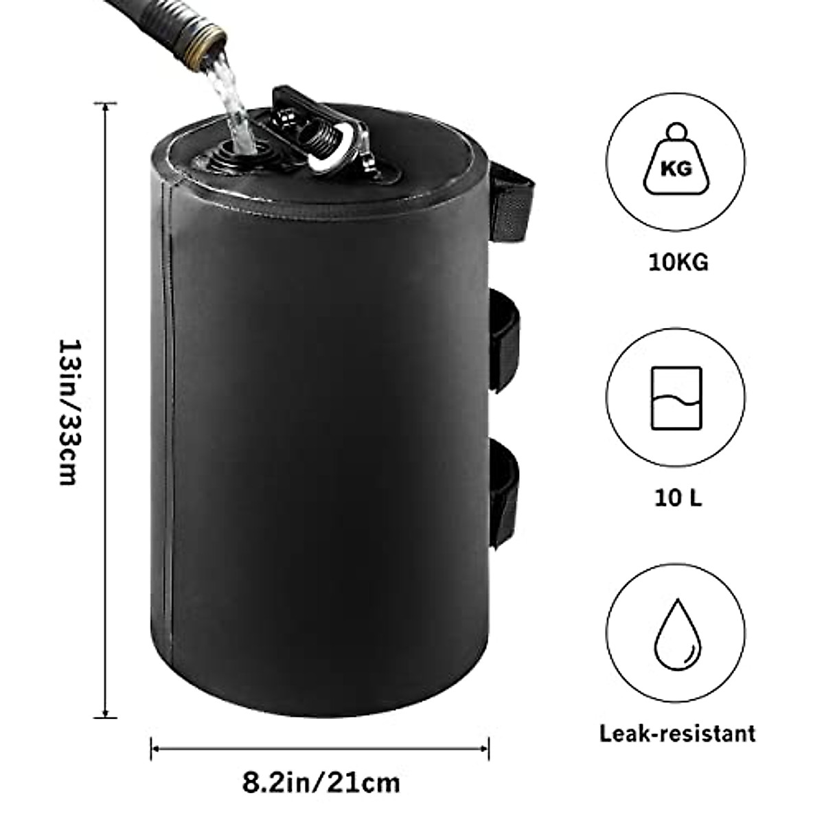 Easnwllim Canopy Water Weight Bag Leg Weights for Pop Up Canopy,Tent,Gazebo,Set of 4,Black