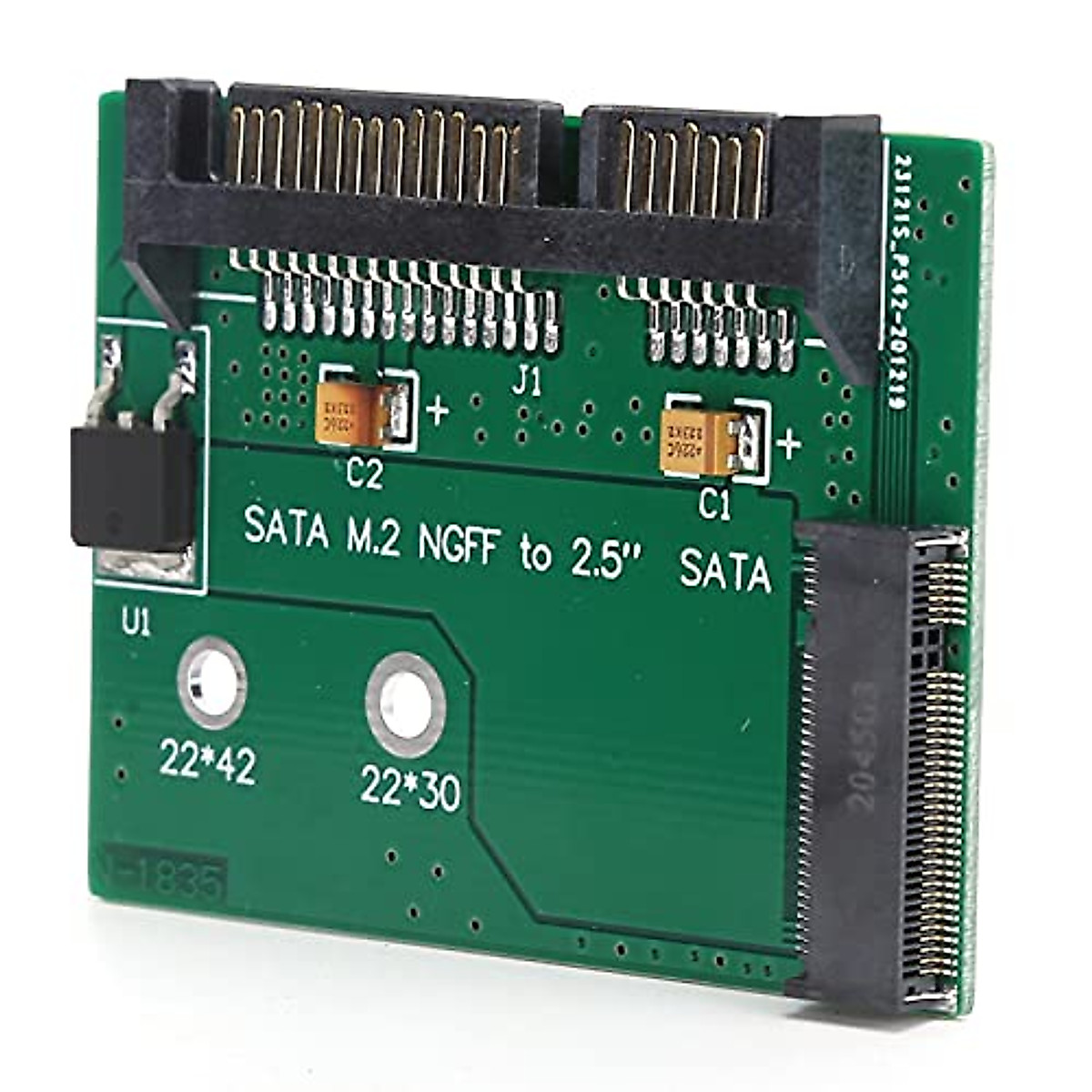Yoidesu PCB Adapter Card, Support Converting 22x42mm M.2 NGFF SSD into 2.5in Sata3 Board SSD Converter Computer Hard Drive Accessories
