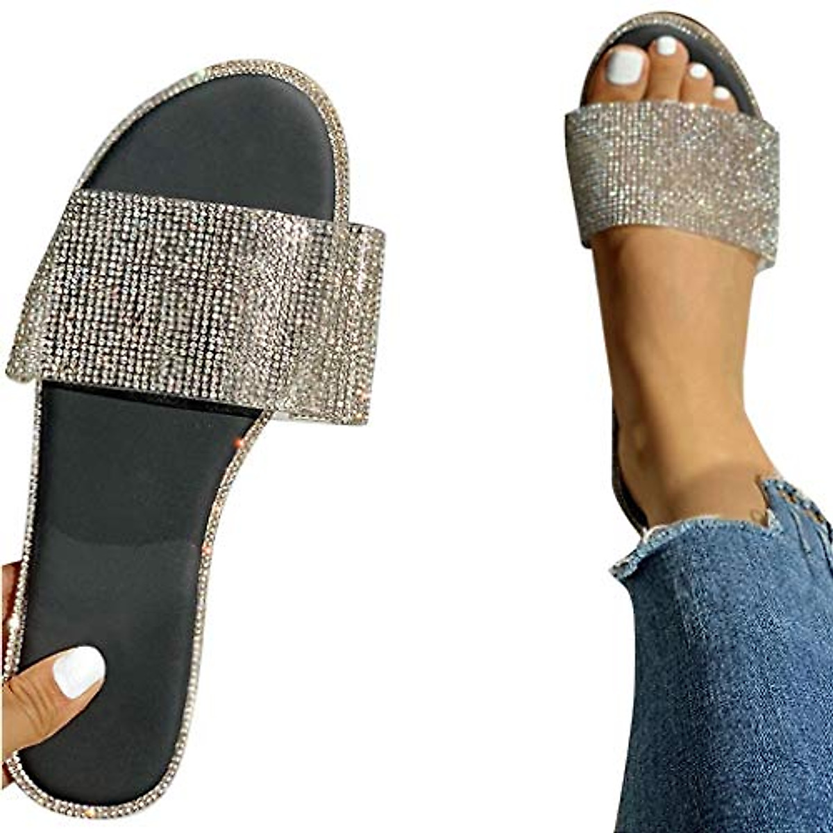 Sandals for Women Wide Width Gibobby 2019 Comfy Platform Sandal Shoes Summer Beach Travel Shoe Slipper Flip Flop