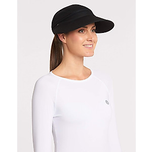 Solbari UPF 50+ Protective Wanderlust Visor for Women – One Size, Black