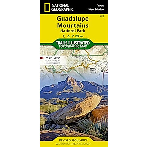 Guadalupe Mountains National Park Map (National Geographic Trails Illustrated Map, 203)