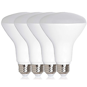 Maxxima LED 75 Watt Equivalent BR30 Indoor Recessed Floodlight Can Light Bulb - Flicker-Free Dimmable, 11 Watt 3000k Warm White Bulb, 950 Lumens, Energy Star - 4 Pack