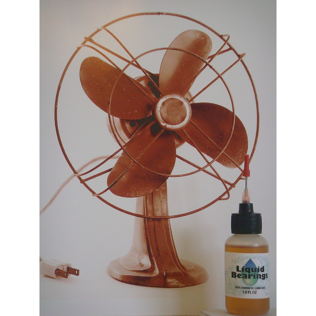Liquid Bearings, The Superior 100%-Synthetic Oil for air Purifier and air Conditioner Fans, frees Rusty and Sticky mechanisms, quiets Noisy Fans, Never Becomes Gummy!