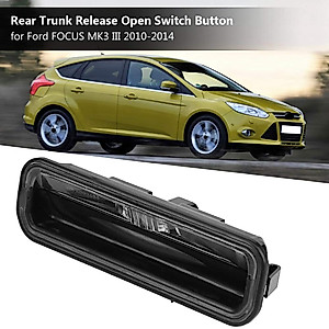 Release Open Switch, Tailgate Opener Switch Button Rear Trunk Release Open Switch Button for Focus MK3 III 2010-2014 BM5119B514AE ABS Material