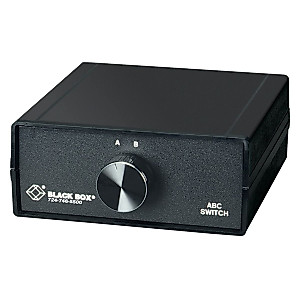 Black Box Swl065a Manual Switch - 3 Ports - 10base-t - 3 X Network - 2 Layer Supportedlifetime Limited Warranty