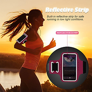 MOVOYEE Phone Holder for Running Women Kids,Armband Cell Phone Holder iPhone 11 12 13 14 15 Pro Max Xs Xr X 10 8 7 6 Plus SE Mini Samsung Galaxy,Run Exercise Sports Gym Workout Arm Bands Wrist Pouch