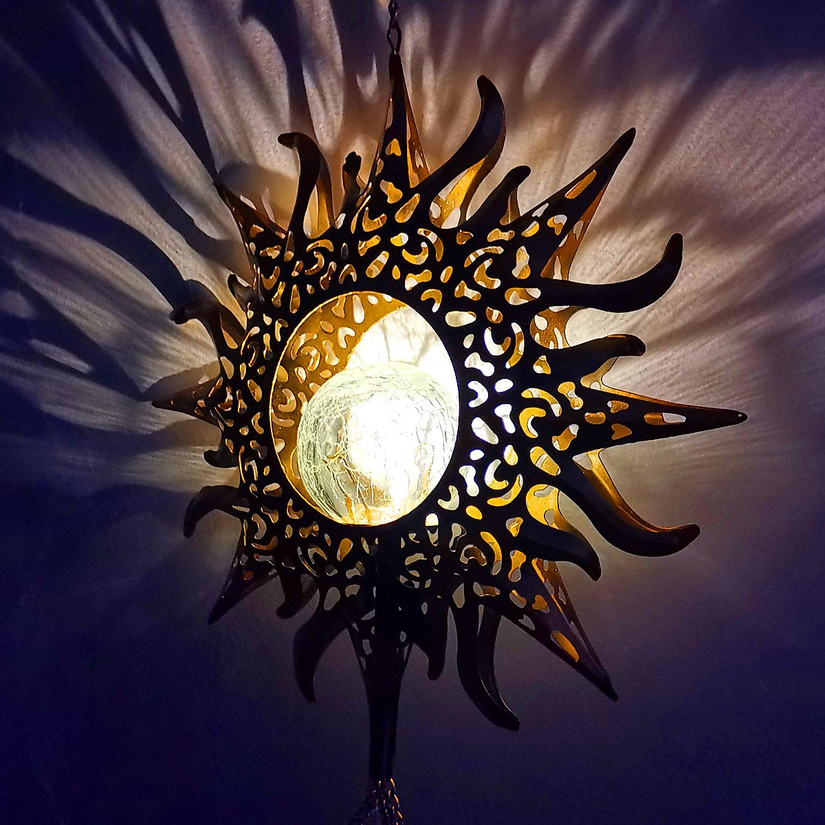 Sun Wind Chimes Solar Retro Windchimes Sympathy Gift, Wind Chimes Outdoor, Gifts for mom, Gifts for Grandma, mom Gifts, Memorial Wind Chimes.