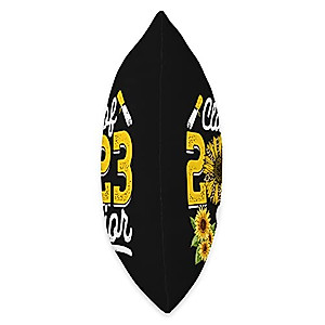 Generic Sunflower Mom Girl 23 Graduation Senior Class of 2023 Throw Pillow, 16x16, Multicolor