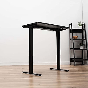 VIVO Electric Dual Motor Standing Desk Frame for 43 to 79 inch Table Tops, Frame Only, Ergonomic Standing Height Adjustable Base with Push Button Memory Controller, Black, DESK-V122EB