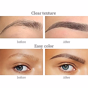 Eyret Liquid Eyebrow Pencil Natural Waterproof Eyebrow Pen Long-Lasting Eyebrow Microblading Pen Makeup Costume for Women and Girls