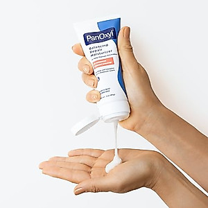 PanOxyl PM Balancing Repair Moisturizer with Niacinamide, Ceramides and Cica, Hydrating Face Moisturizer, Acne Prone Skin and Dry Skin, Non-Comedogenic Night Face Moisturizer, 3 oz