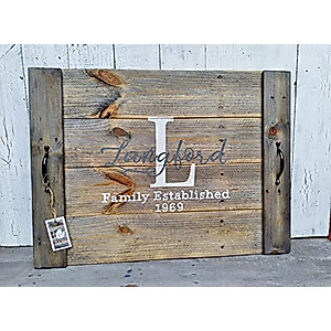 Custom Farmhouse Noodle Board Stove Cover or Sink Cover or Serving Tray for Moms Christmas Gift