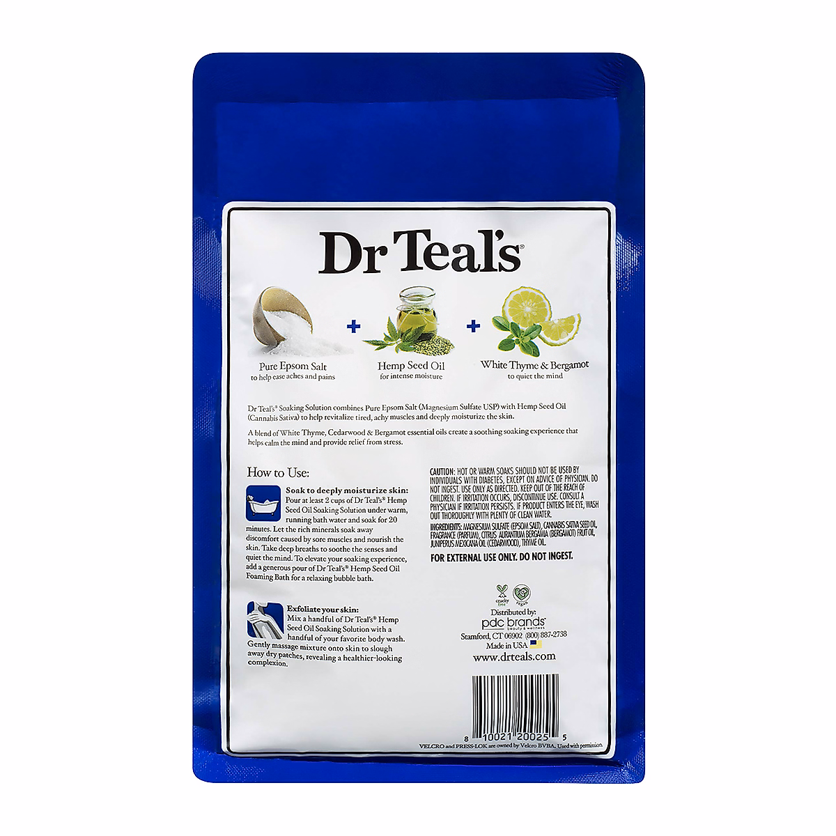 Dr. Teal's Pure Epsom Salt Soaking Solution Gift Set (2 Pack, 3lbs ea.) - Soothe & Sleep Lavender, Cannabis Sativa Hemp Seed Oil with Essential Oil Blend - Nourish Skin & Promote a Better Nights Sleep
