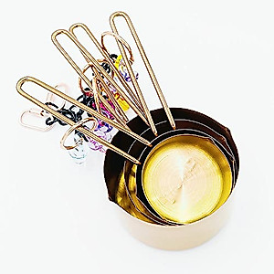 GILYGI Rose-Gold Bird Parrots Pots Toys, Pullable Stainless Steel Cup String Toys for Amazons Mini Macaws African Greys Cockatoos