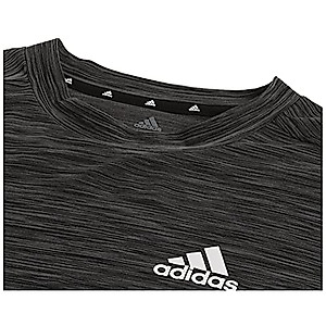 adidas Men's AEROREADY Designed 2 Move Sport Stretch Tee, Black Melange, Medium