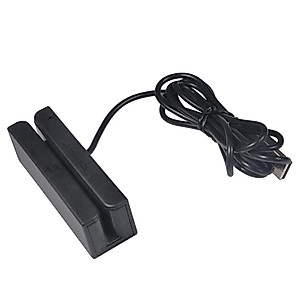Zerone USB Mini Magstripe Reader Encoder Mag Strip Card Credit Card Hi-Co Swiper 3 Tracks Bidirection Swipe with USB Keyborad Emulation Output