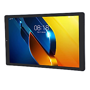 POCREATION Android 12 Tablet 10.1 Inch Tablets, 128GB Tablet 10.1 Inch Blue 6GB 128GB 10 Core CPU 8800mAh Dual Band 5G WiFi Type C MT6592 10.1 Inch Tablet 100‑240V (US Plug)