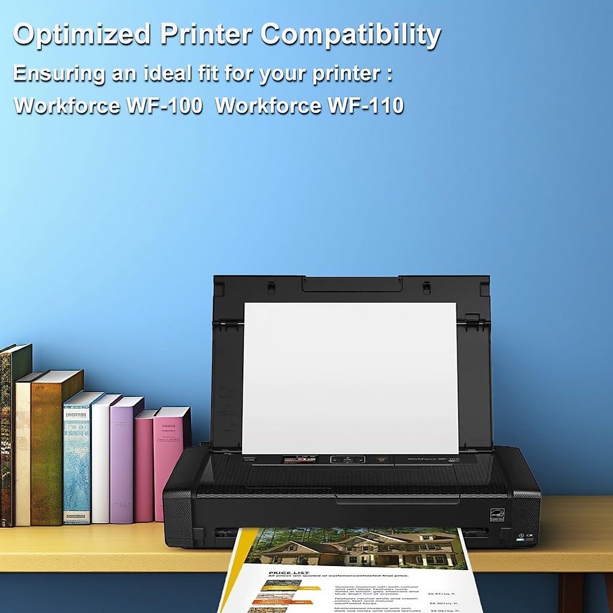 HLPRINT Remanufactured T215 Ink Cartridge Replacement for Workforce WF-100 EC-C110 WF-110 Printers Pigment Ink (1-Black 1-Color)