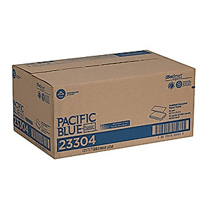 Pacific Blue Basic Recycled Multifold Paper Towels (Previously Branded Envision) by GP PRO (Georgia-Pacific) Brown 23304 250 Towels Per Pack 16 Packs Per Case