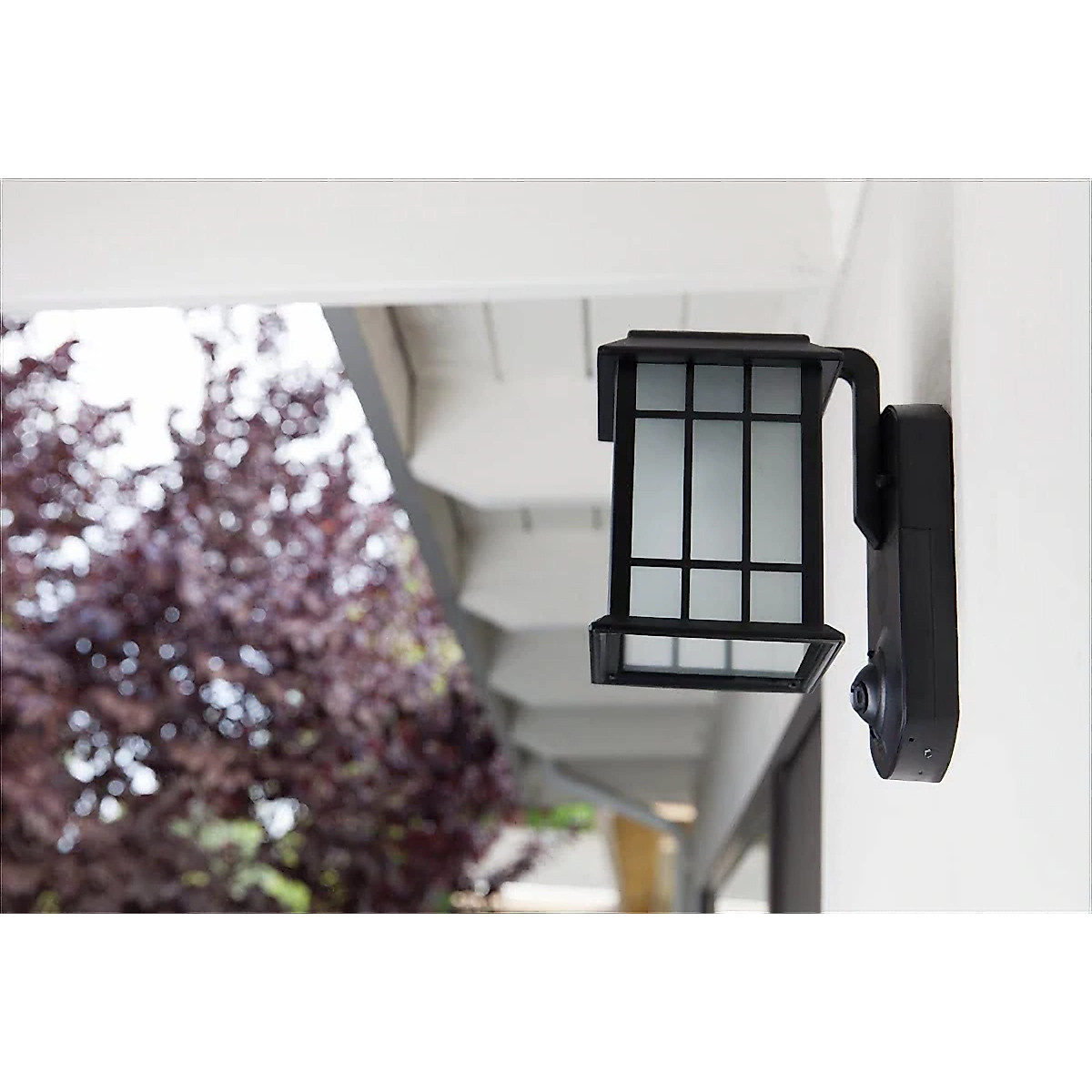 KUNA Craftsman Camera Porch Light - Outdoor Light with Video Camera, iOS/Android App Controlled, Push Notifications, Security & Alarm