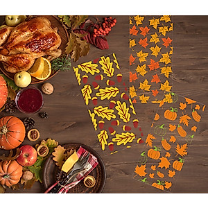 Fall Cellophane Bags 160 Pcs Fall Treat Bags Fall Goodie Bags Fall Candy Bagsfall Snack Bags Fall Treat Bags With Ties Autumn Treat Bags Fall Party Bags With Gold Twist Ties For Thanksgiving Fall