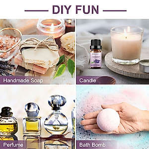 Sedbuwza Vanilla Oil Bundle with Lavender Essential Oil Set, 100% Pure Organic Fragrance Oil for Diffuser, Humidifier, Soap, Candle, Perfume