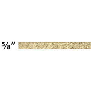 Offray Metallic Galena Craft and Decorative Ribbon, 5/8" Wide, 9-Foot Spool, Gold (155224)