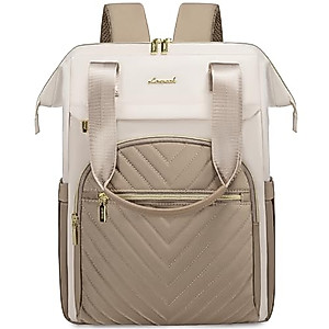 LOVEVOOK Laptop Backpack for Women, 15.6 Inch Work Laptop Bag，Waterproof Teacher Nurse Bag with USB Port,Fashion Travel Bag Business Computer Backpack Purse