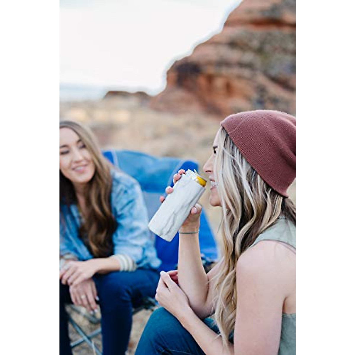 Simple Modern Skinny Can Cooler | Slim Insulated Stainless Steel Drink Sleeve Holder | Insulate Seltzer, Soda, Beer, Energy Drinks | Gift for Women Her | Ranger Collection | Slim 12oz | Deep Ocean