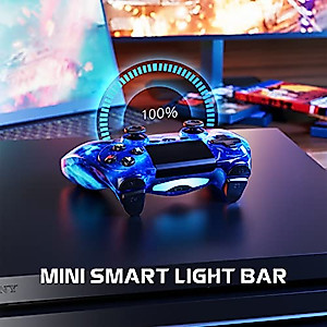 Wireless Controller for PS4, Controller for Sony PlayStation 4, Double Shock 6-Axis Motion Sensor, Sensitive Touch Pad, Built-in Speaker & Stereo Headphone Jack, Compatible with PlayStation 4/Pro/Slim