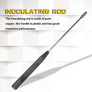 Microbiology Inoculation Needle Pure Copper Inoculating Rod Loop Holder Insulation Handle for Laboratory Equipment Tools
