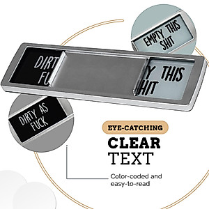 Kitchen Dishwasher Clean Dirty Magnet Funny Sign for Home Organization, Kitchen Gadgets, Home Decor, Kitchen Accessories, Dirty Clean Indicator Slider, Laundry room organization Magnets, Cute black