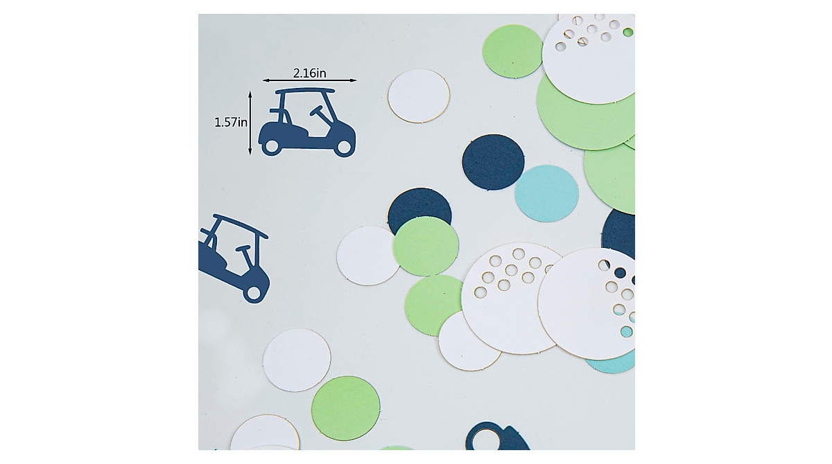 220Pcs Golf Confetti for Themed Party Decor