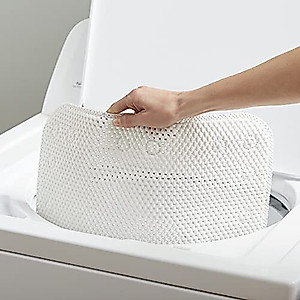 Duck Brand Softex Shower Mat, Machine Washable, 21 x 21 Inches, White, Skid Resistant (285154)