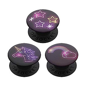PopSockets PopMinis: Mini Grips for Phones & Tablets (3 Pack) - Neon Dream