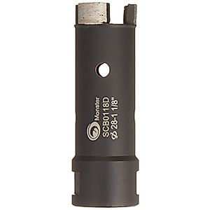 Toolocity SCB0118D 1-1/8-Inch Monster Dry/Wet Diamond Granite/Concrete Core Drill Bits/Hole Saws