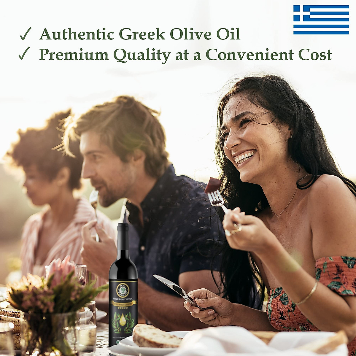 M.G. PAPPAS High Polyphenol Rich Olive Oil - New Harvest - Extra Virgin Olive Oil Polyphenol Lab Report 714mg/kg - Cold Pressed & Unfiltered - High Hydroxytyrosol Greek Olive Oil - Award Winning - 12.7 Oz 375ml