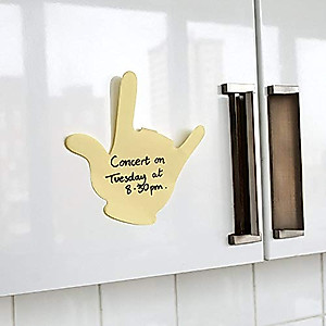 KKMO Fold Write Handy Notes Hand Shaped Sticky Notes Sticker 90 Sheets (Yellow Handy)
