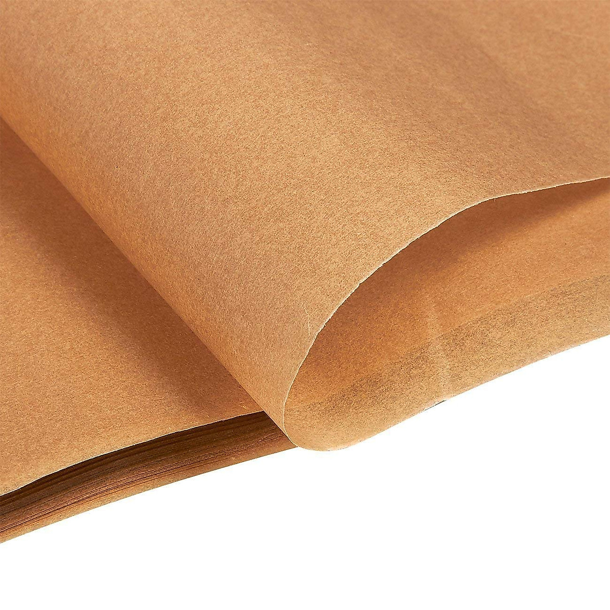 CHEFworth Unbleached Quilon Treated Natural Brown Parchment Paper Baking Sheets Pan Liner 8x12 100 Sheets for 1/4 pan