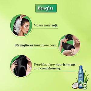 Parachute Advansed Aloe Vera Enriched Coconut Hair Oil | For Strong, Soft & Silky Hair|Deep Nourishment & Conditioning| All hair Types| 5.1 Fl.oz.