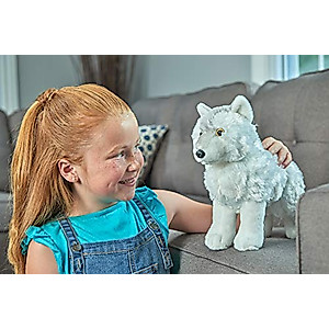 Wild Republic Arctic Wolf Plush, Stuffed Animal, Plush Toy, Gifts for Kids, Cuddlekins 12"