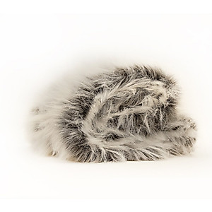 Faux Fur Fabric Long Pile Monkey Shaggy Gray Frost / 60" Wide/Sold by The Yard