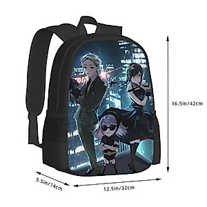 MAPH S-PY Cartoon Family Backpack Fashion 3D Printed Classical Travel Bags Big Capacity Lightweight Laptop Backpacks Anime Daypack Adjustable Straps Bag For Men Women