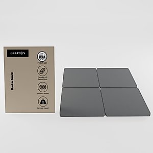Greaton, 1.5-Inch Split Bunkie Board for Mattress/Bed Support - Fully Assembled, Improved Comfort and Support, California King(Fold), Gray