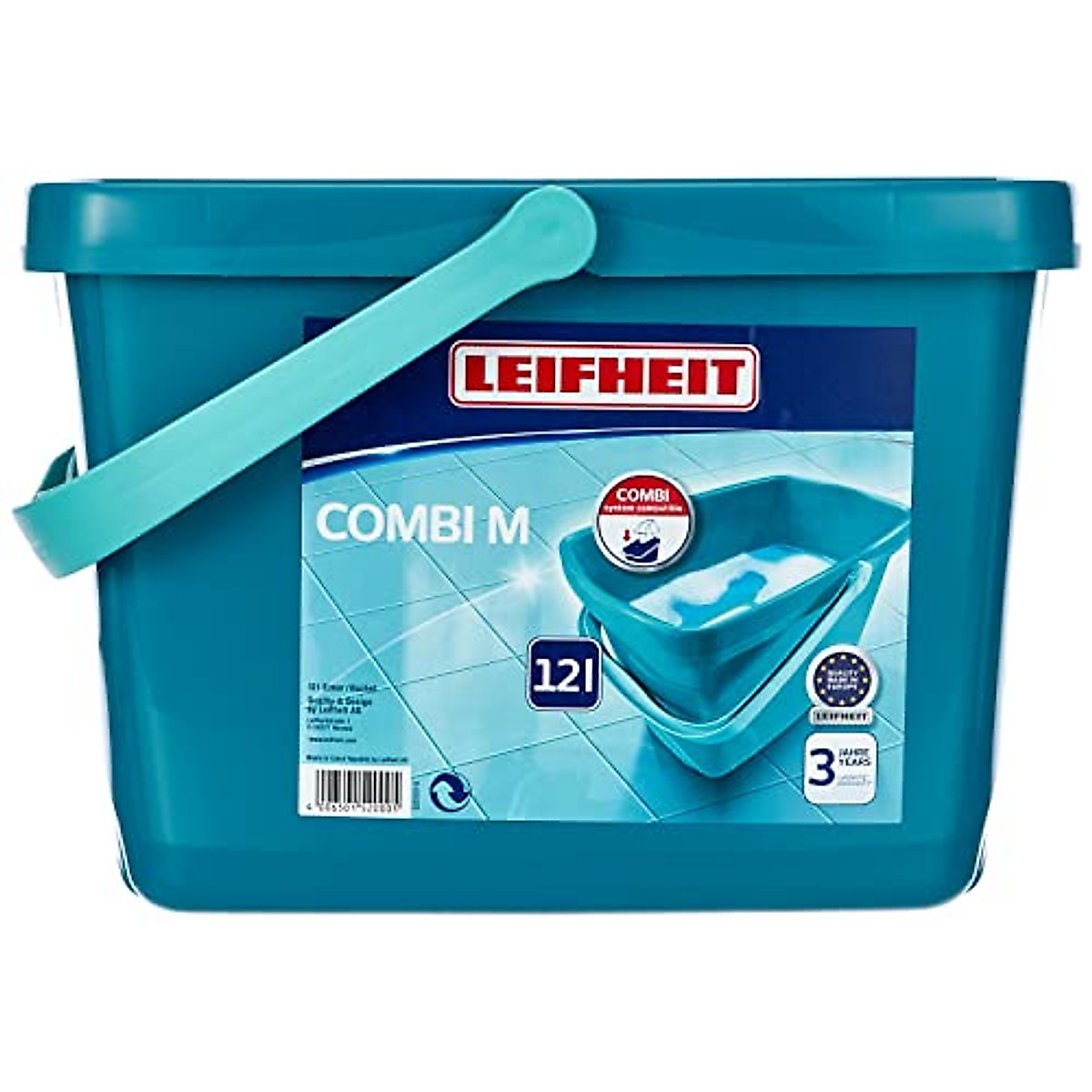 Leifheit Combi, Bucket 12 L, Turquoise