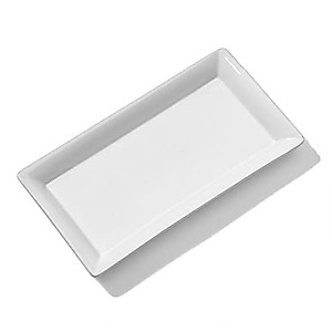 American Metalcraft CER19 Platters, 16.7" Length x 4" Width, White