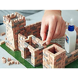 Wise Elk Toy Dragon's Castle Construction Set, Real Plaster Bricks, Gypsum Reusable Building Kit, 1080 Piece