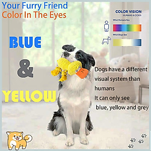 Indestructible Dog Squeak Toys for Big Dogs, Durable Chew Toys for Aggressive Chewers, Tough Stuffed Animals, Toys with Cotton Material and Crinkle Paper,Suitable for Large, Medium and Small Dogs