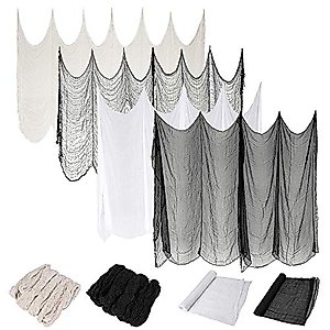 CozyCabin 78 x 33 inch Spooky Halloween Cloth Indoor Outdoor Halloween Creepy Cloth for Haunted House Patio Yard Garden and Wall Windows Scary Halloween Decorations